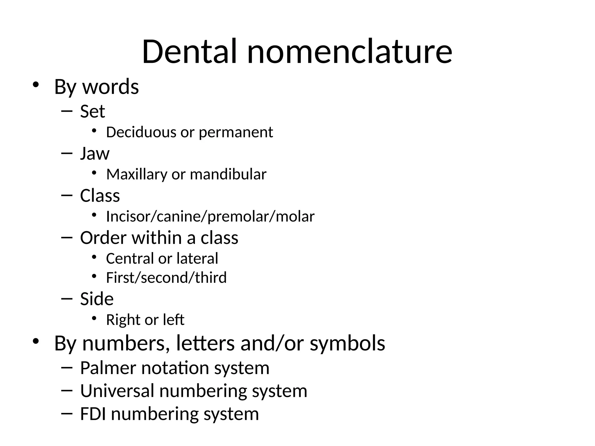 Tooth numbering system for BDS students.pptx