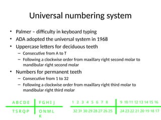 Tooth numbering system for BDS students.pptx