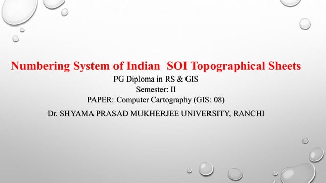 Numbering System of Indian SOI Topographical Sheets.pdf | Geography ...