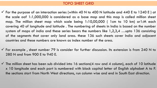 Numbering System of Indian SOI Topographical Sheets.pdf | Geography ...