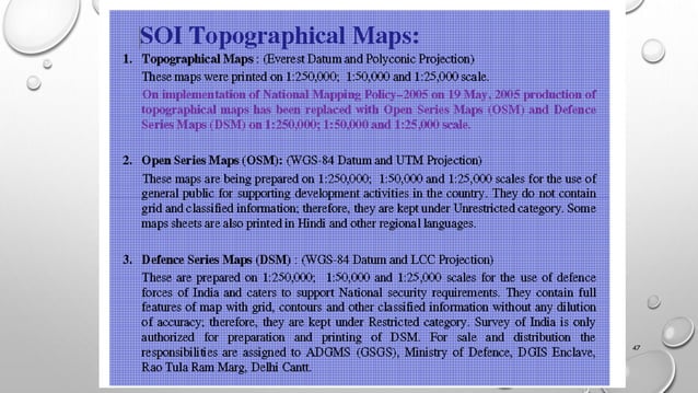 Numbering System of Indian SOI Topographical Sheets.pdf | Geography ...
