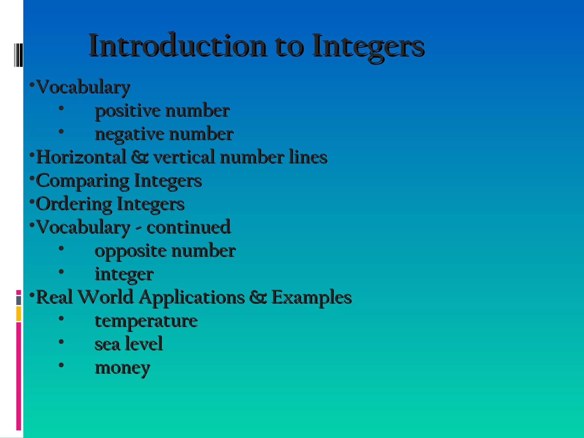 Numberline notes | PPT