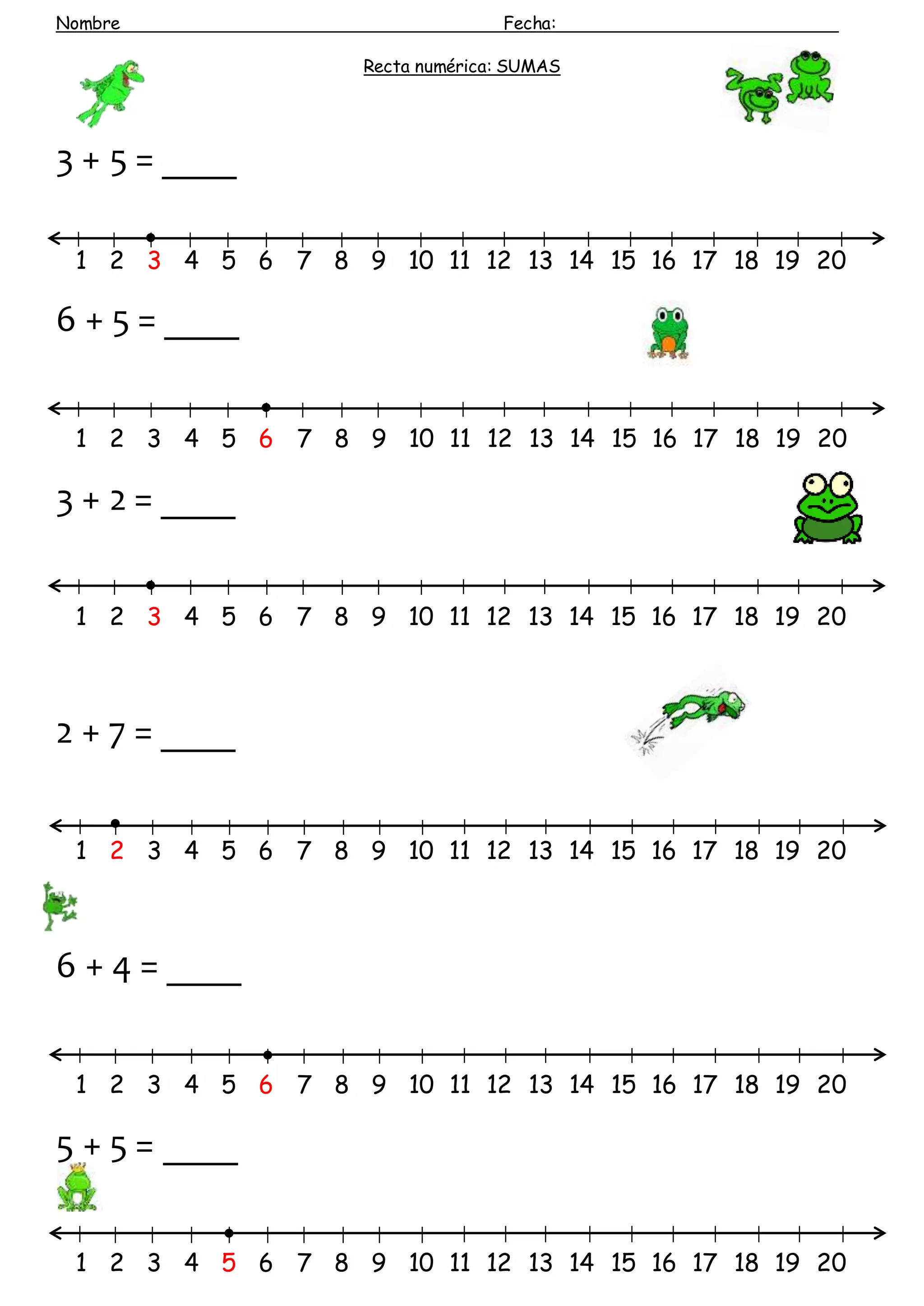Number line suma resta ab3 | DOCX