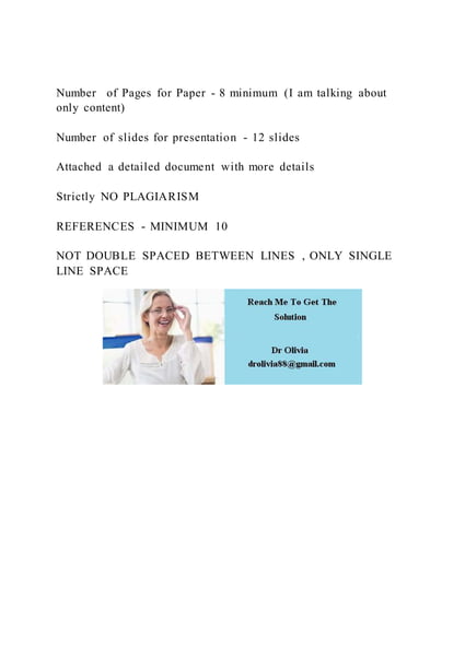 Number of Pages for Paper - 8 minimum (I am talking about only co | PDF