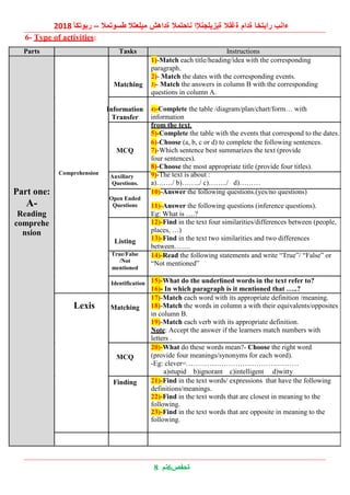 Number of tasks in the bem guide 2018 | PDF | Standardized Testing ...