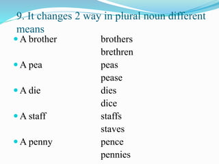 Number of the noun- Нэр үгийн тоо | PPTX