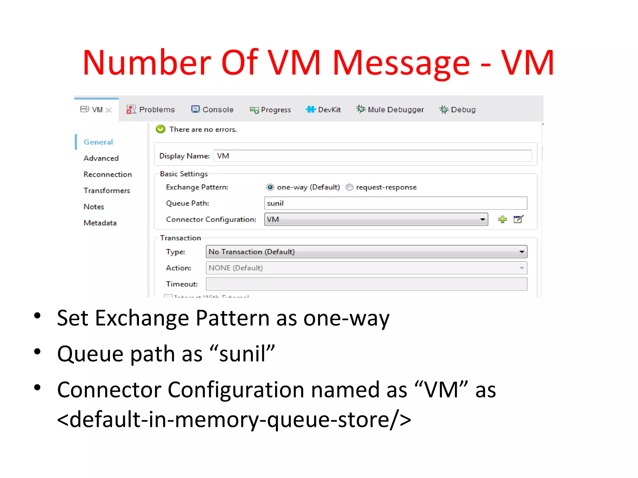 Find Number of VM message in Mule | PPT