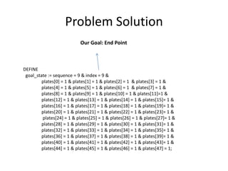 Puzzle Solving Using Model Checking | PPTX