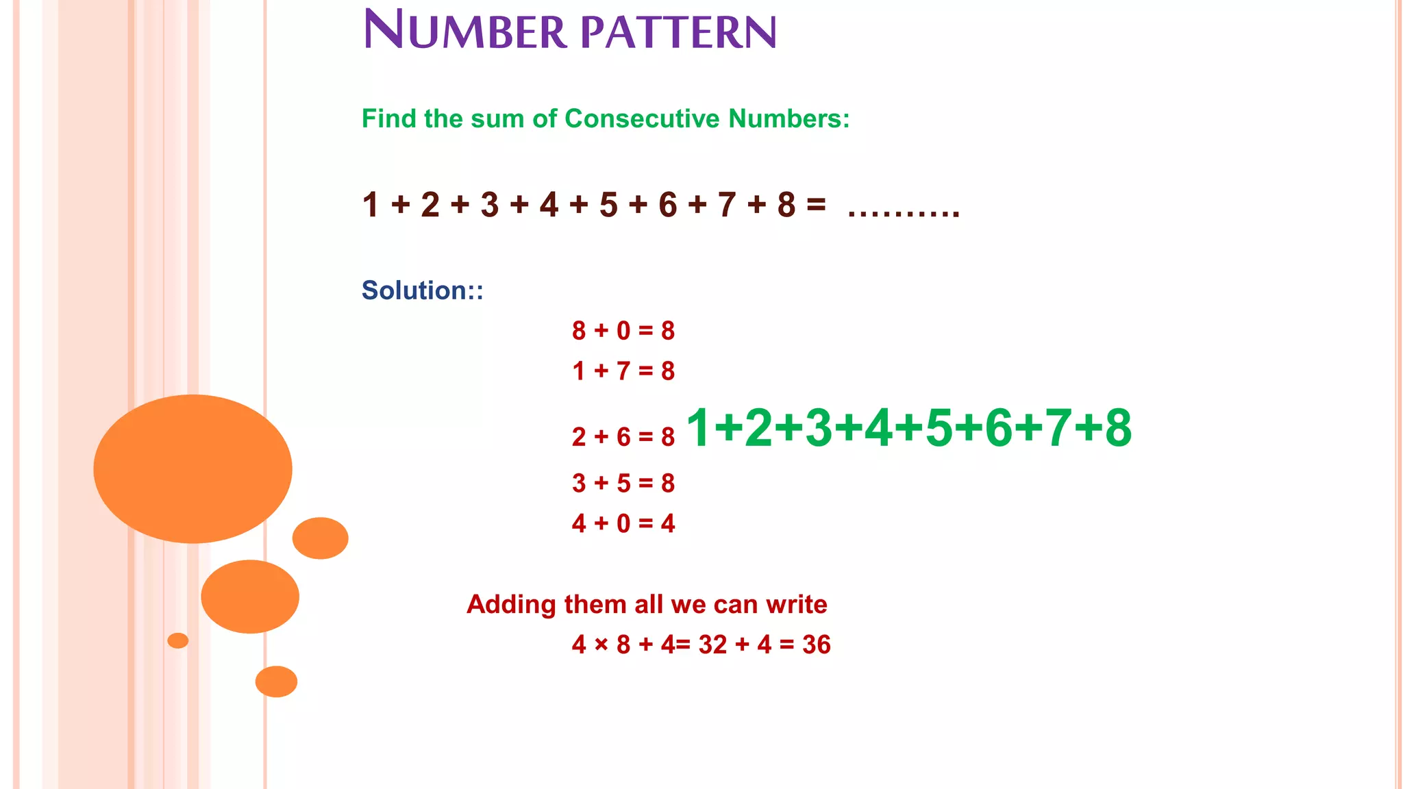 Number patterns | PPTX