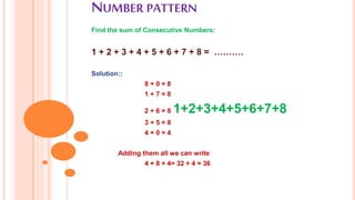 Number patterns | PPTX