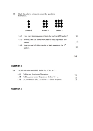 GRADE 8 MATHEMATICS NUMBER PATTERNS PRACTICE QUESTIONS.pdf
