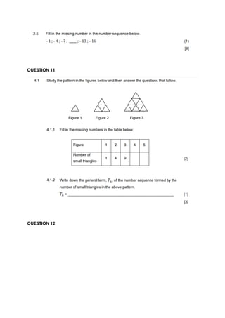 GRADE 8 MATHEMATICS NUMBER PATTERNS PRACTICE QUESTIONS.pdf