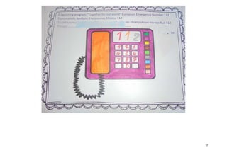 European emergency number 112 | DOCX | Daycare and Pre-School | Parenting