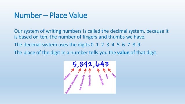 Number – place value