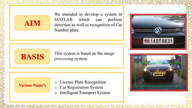 Automatic Car Number Plate Detection And Recognition Using Matlab Ppt