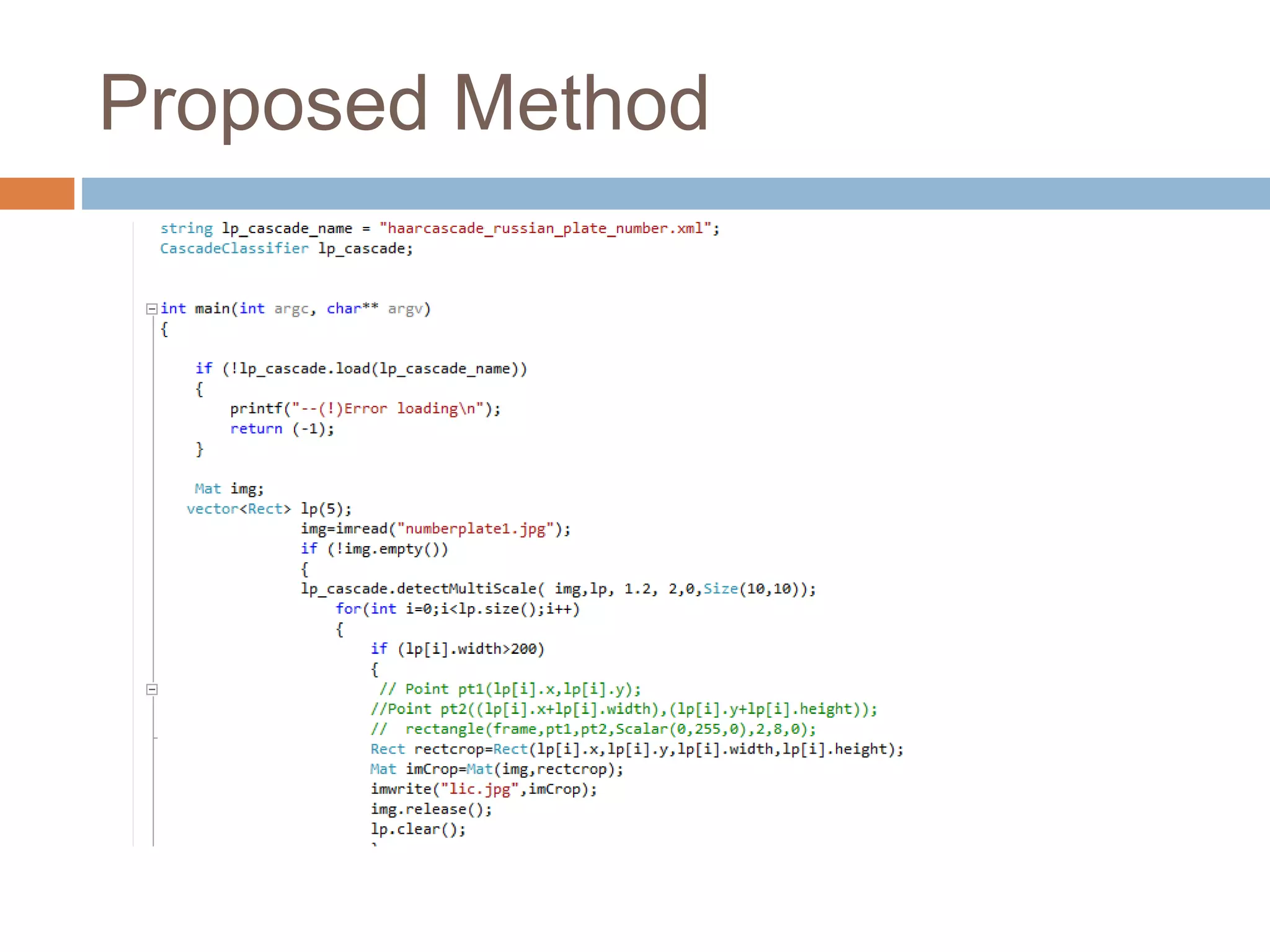 Number plate detection | PPTX
