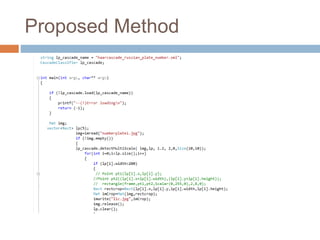 Number plate detection | PPTX
