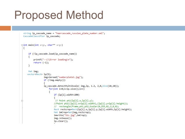 Number plate detection | PPTX