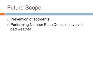 Number plate detection | PPTX