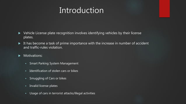 Number plate recogition | PPTX