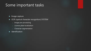 Number plate recogition | PPTX