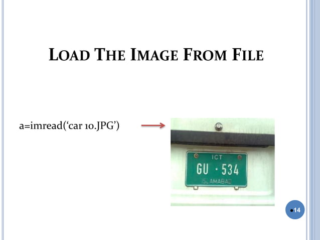 Number Plate Recognition System Using Matlab Pptx Photo Editing Software Computer