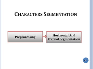 Number plate recognition system using matlab. | PPTX