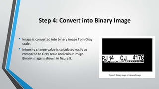 Number plate recognition using matlab | PPTX