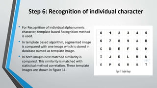 Number plate recognition using matlab | PPTX