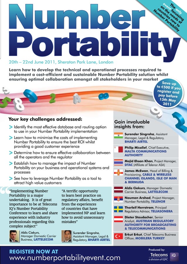 Number portability conference brochure | PDF
