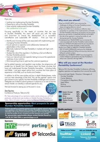 Number portability conference brochure | PDF