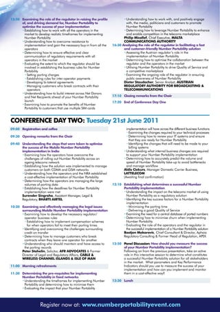 Number portability conference brochure | PDF