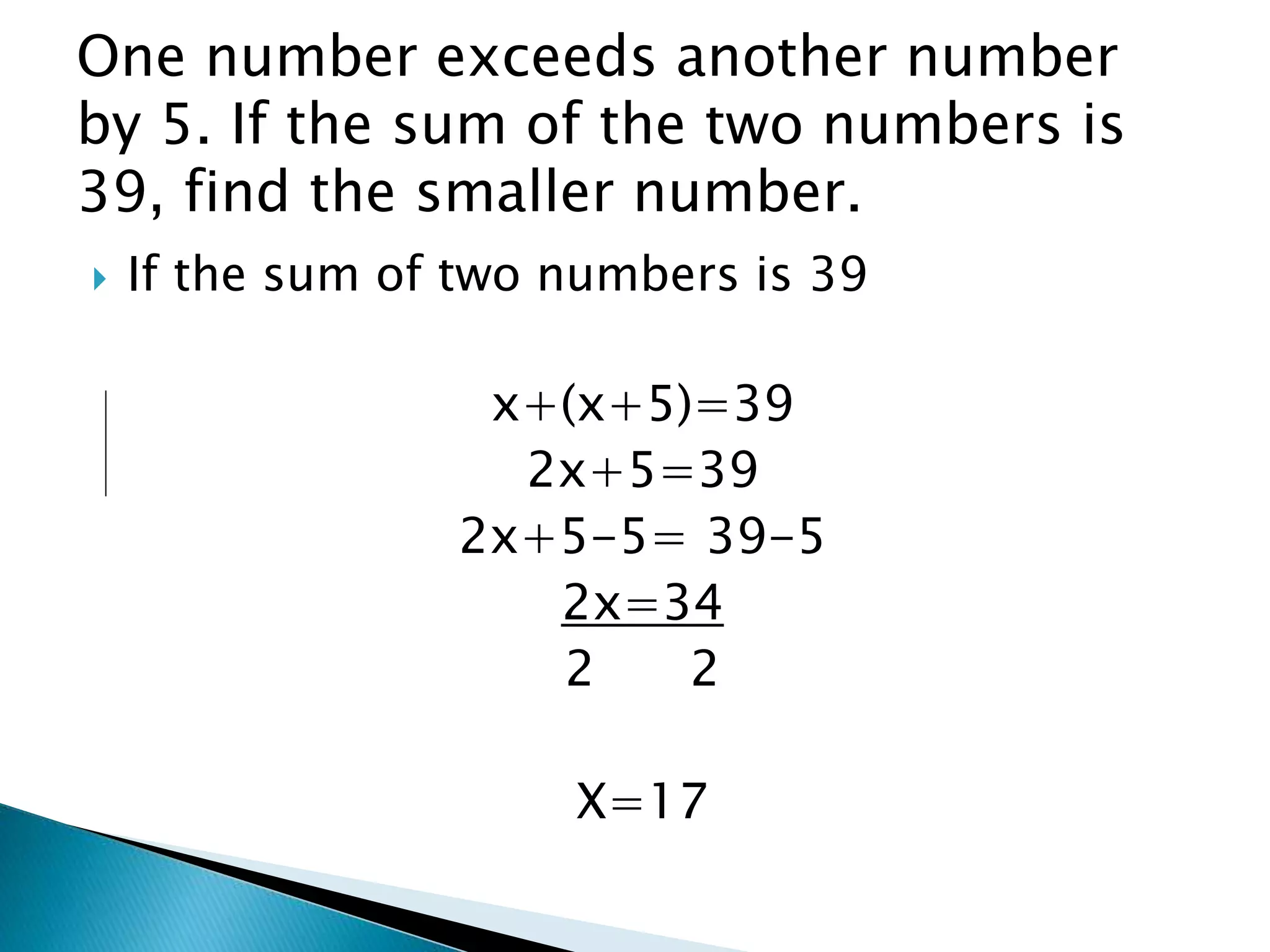 Number problem | PPTX