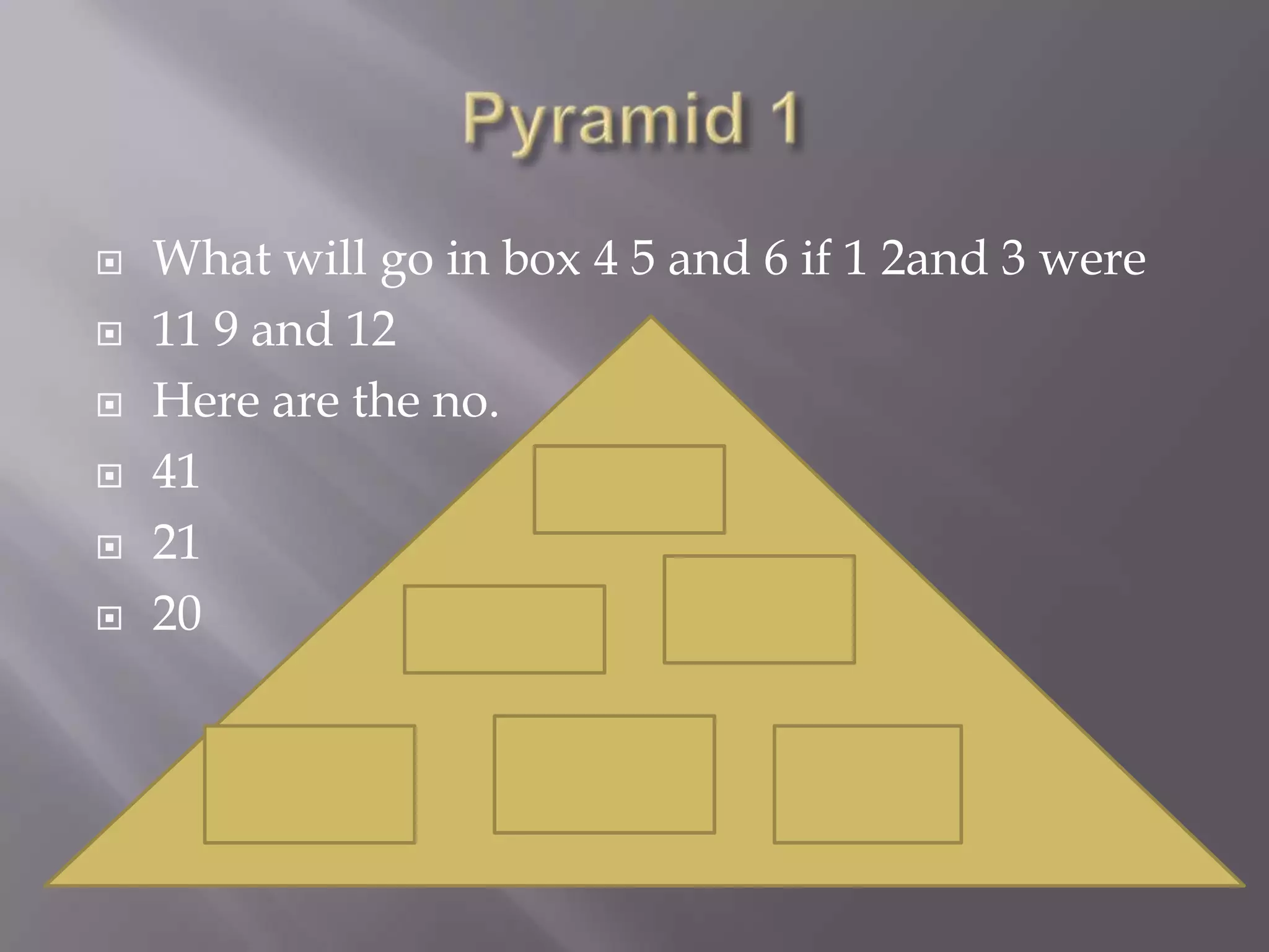 Number Pyramid Smith Way | PPT