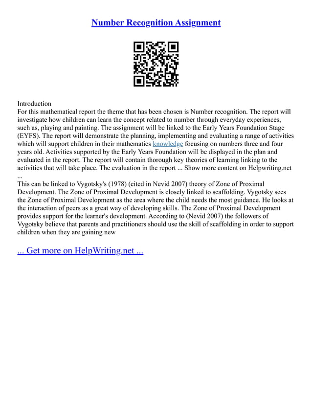 Number Recognition Assignment | PDF