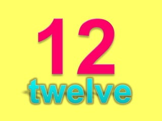 Numbers 1-12 | PPTX