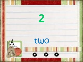 Number names Power point presentation One Two Three | PPTX
