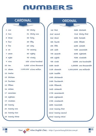 Numbers | PDF