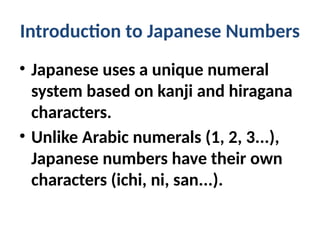 Japanese Numbers From 0 to 1Million.pptx