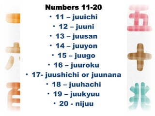 Japanese Numbers From 0 to 1Million.pptx