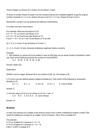 Comprehensive Overview of Number Theory and Properties of Numbers | PDF