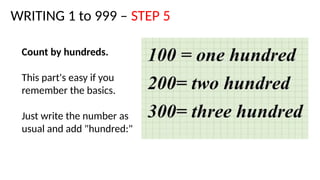 Numbers-to-words-explanation.pptx for year 5 | PPTX