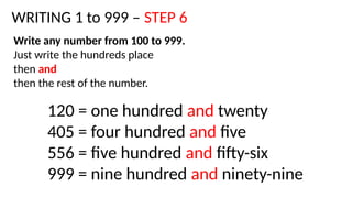 Numbers-to-words-explanation.pptx for year 5 | PPTX