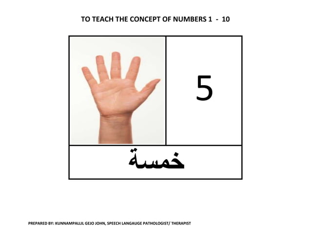 Numbers 1 10 in arabic / How to teach numbers in arabic / How to learn ...