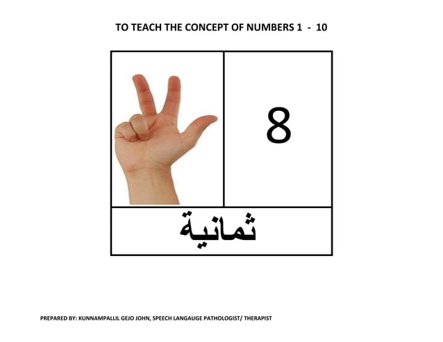 Numbers 1 10 in arabic / How to teach numbers in arabic / How to learn ...