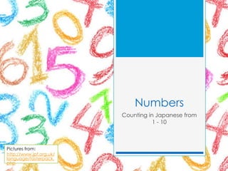 Japanese Numbers 1 to 10 in Hiragana and Kanji | PPT