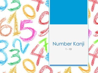 Japanese Numbers 1 to 10 in Hiragana and Kanji | PPT