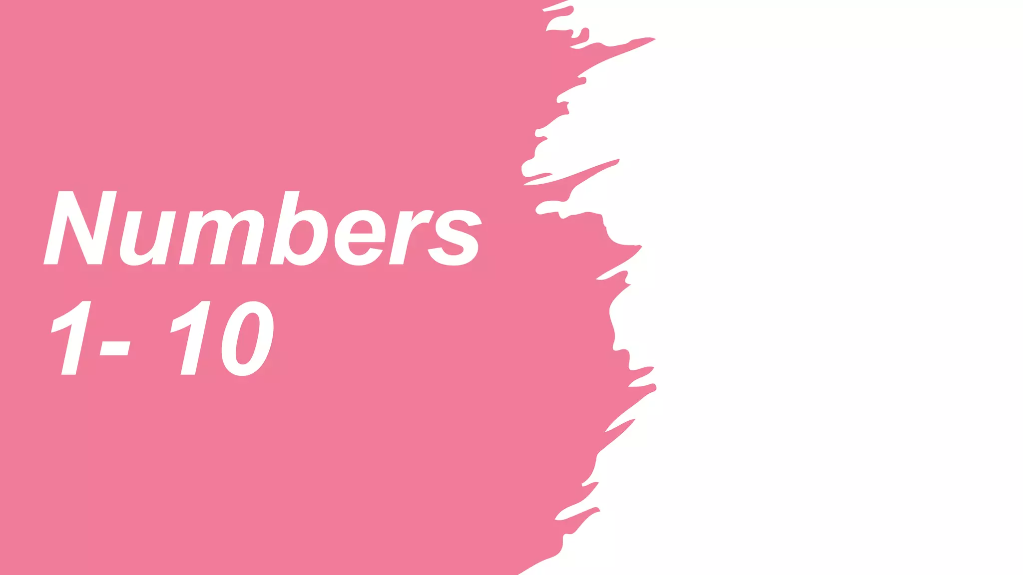 Numbers 1 - 10 | PPTX