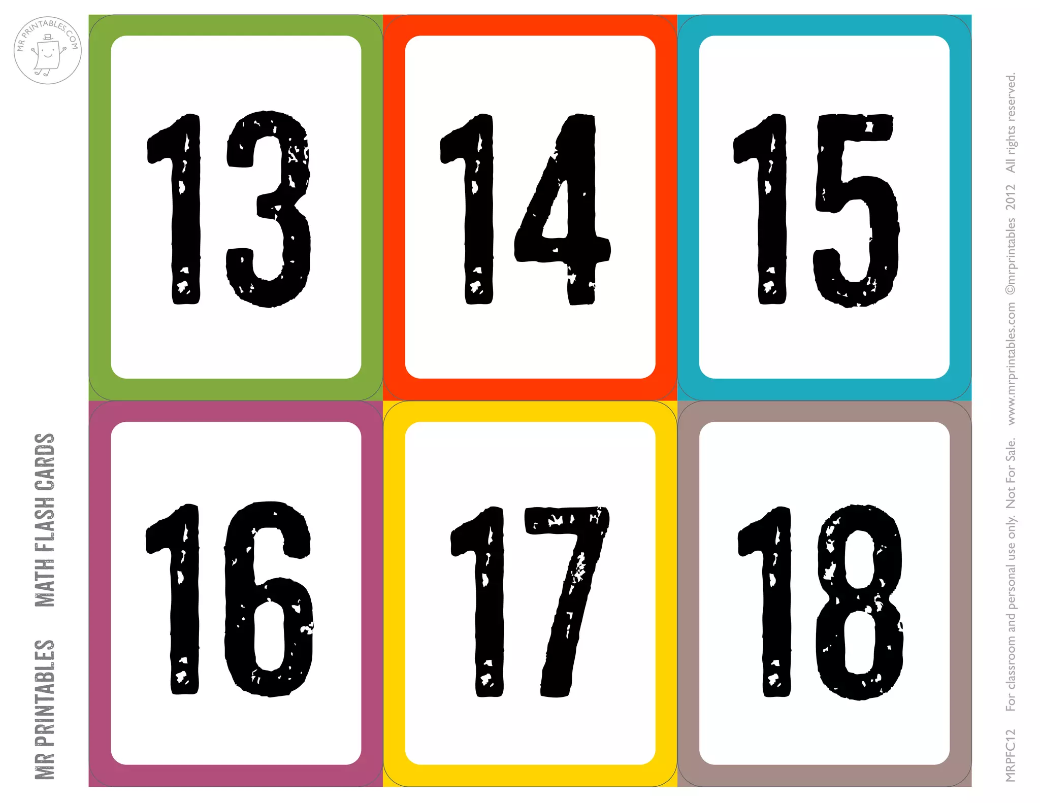 Numbers 1 30 flashcards | PDF