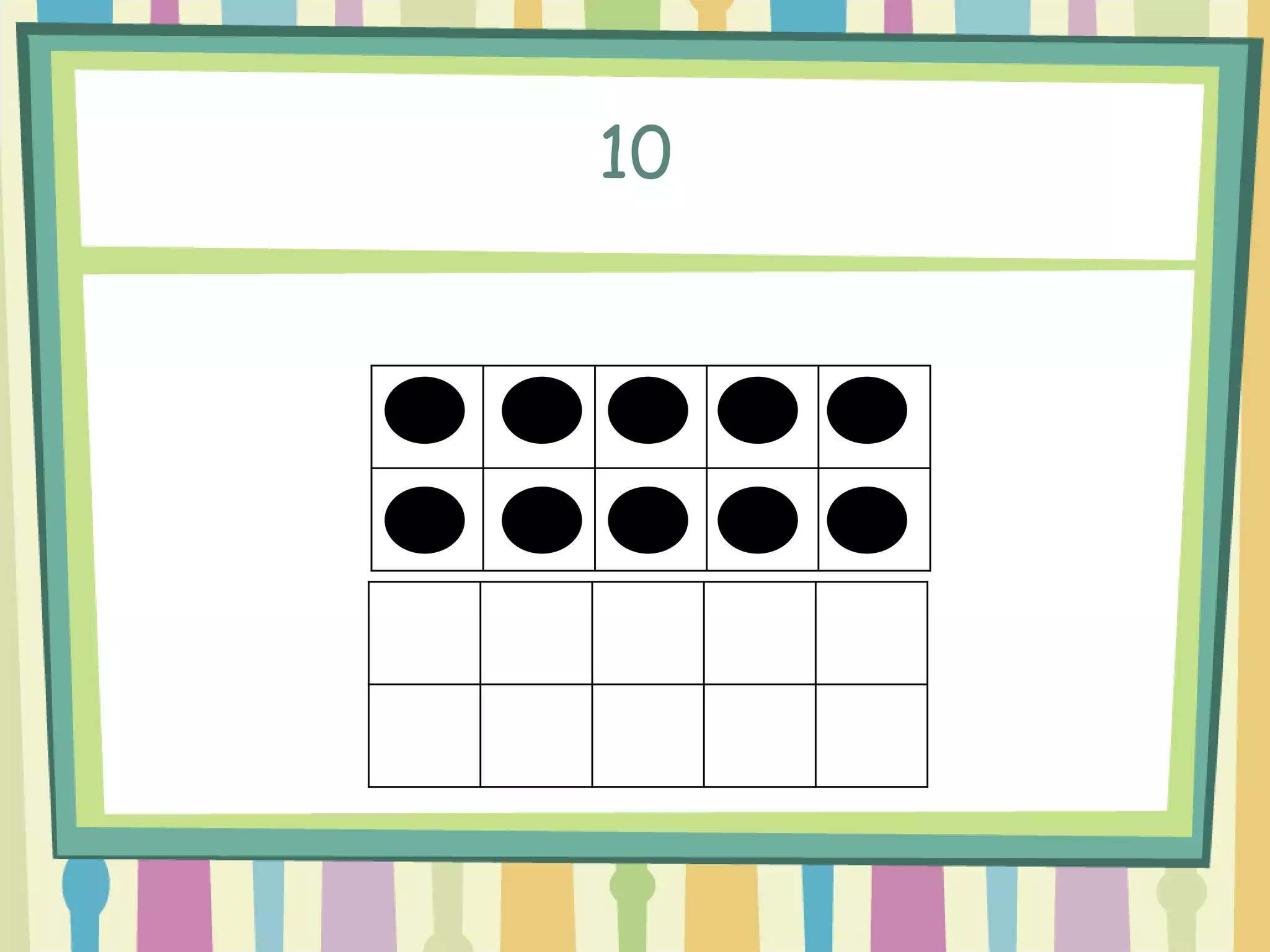 Numbers 10 20 ten frame powerpoint | PPTX